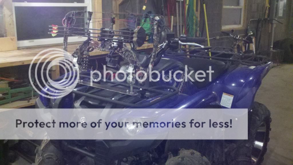 Anybody else build a bow rack for their grizz | Yamaha Grizzly ATV Forum